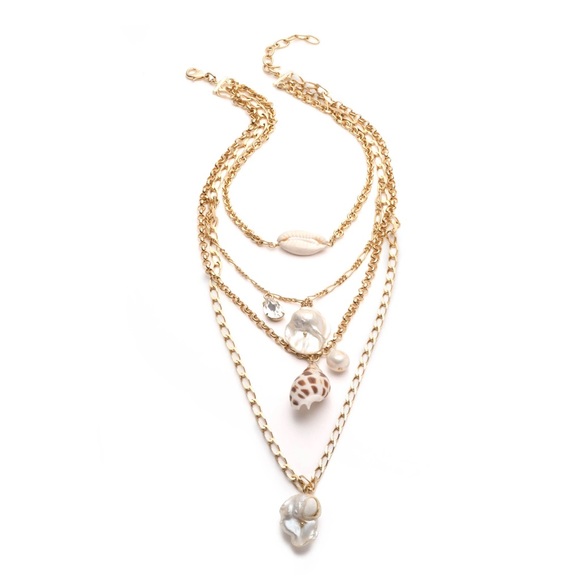 DANNIJO | Jewelry | Dannijo Shell Multi Layer Necklace | Poshmark